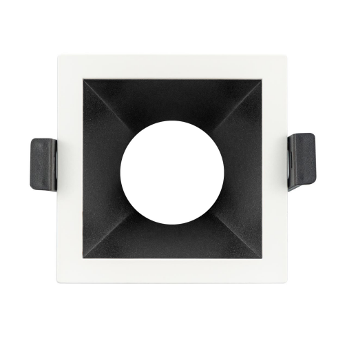 Marco fijo profundo cuadrado 8cm x 8cm para GU10 O modulo fuente LED ...