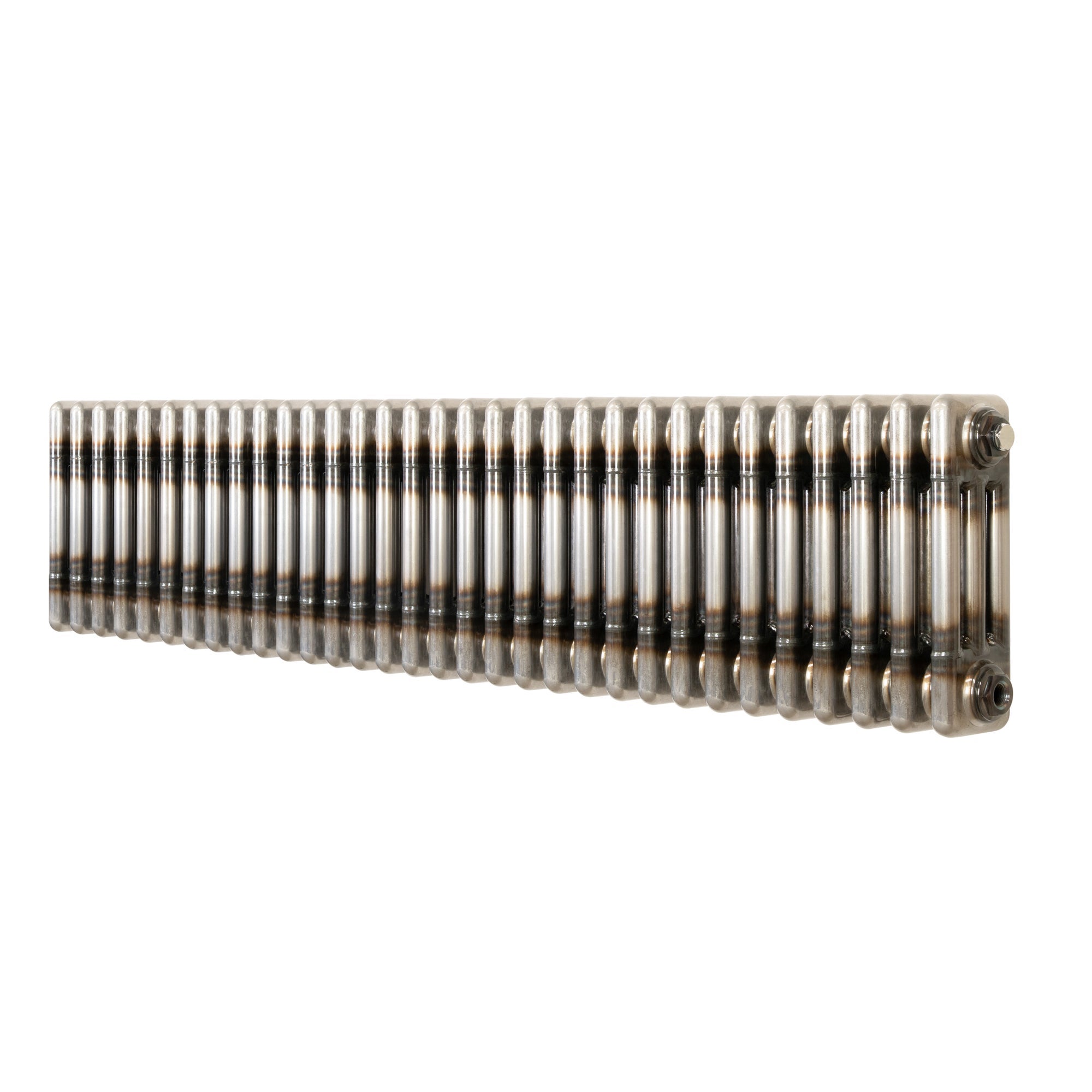 Radiateur Traditionnel à 3 Colonnes 300 x 1460 mm en Acier Métal Brut ...