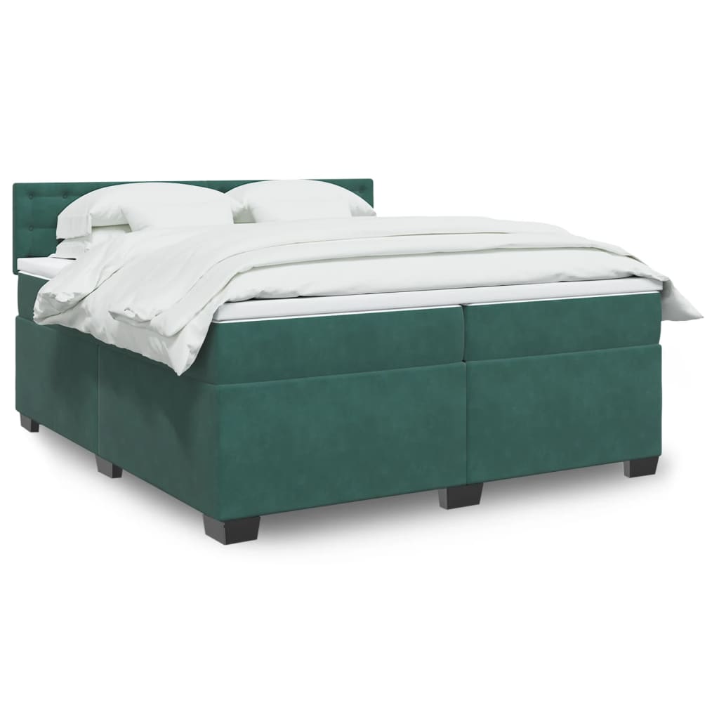 Maison Exclusive - Sommier à lattes de lit et matelas Vert foncé ...