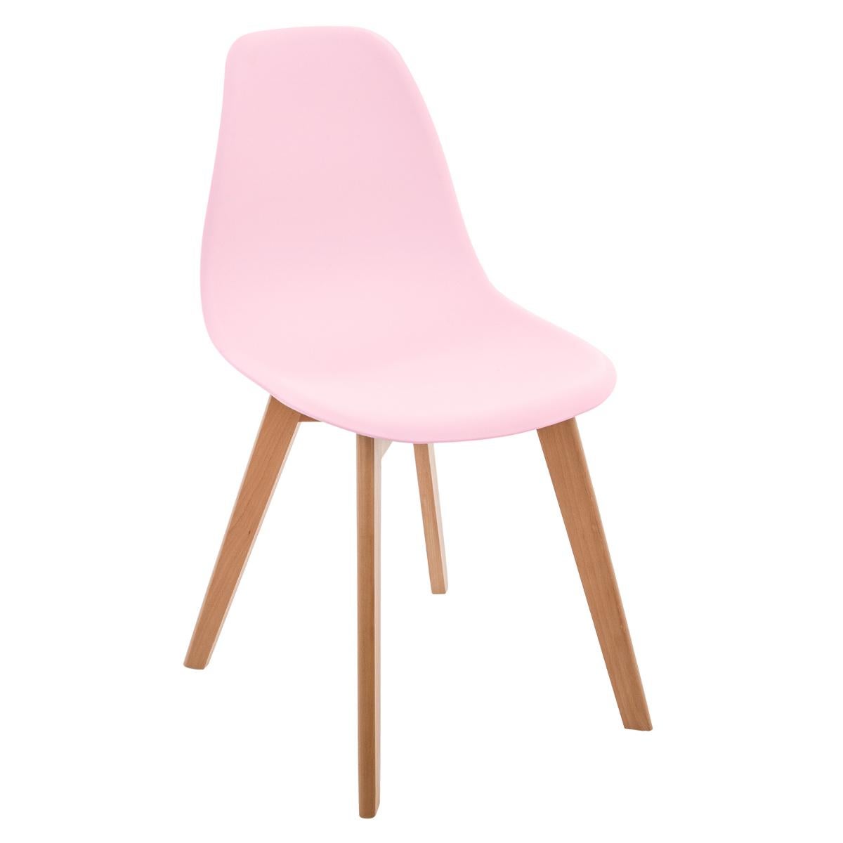 Chaise enfant en polypropylène rose - Atmosphera | Leroy Merlin