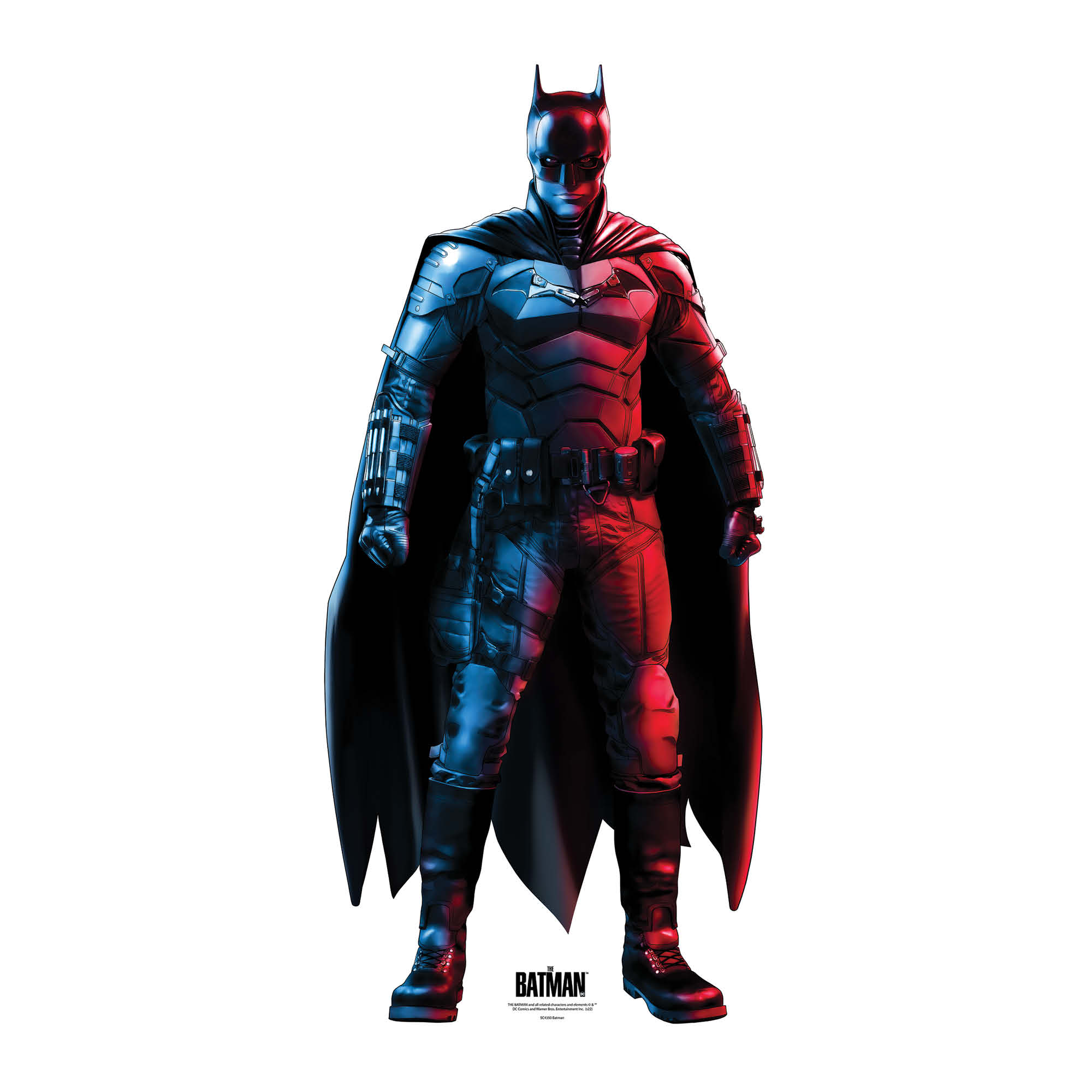 Mini Figurine en carton The Batman Costume Rouge et Bleu Robert ...