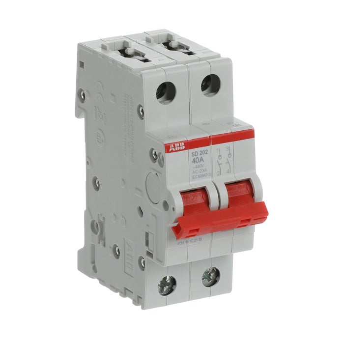 Interrupteur ABB SD200, 2 pôles, 40 A, robuste et durable, haute ...