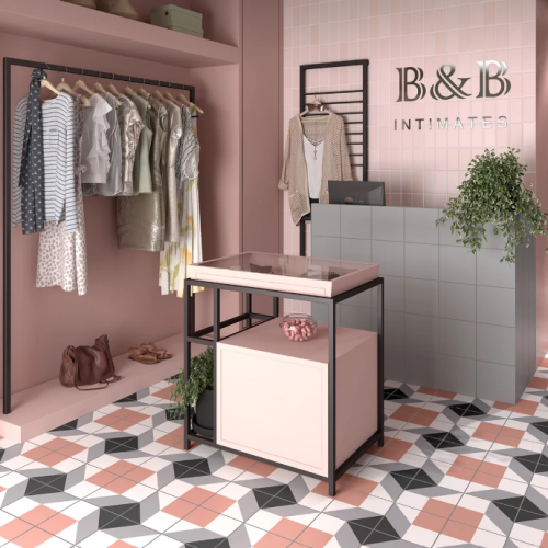 Carrelage Imitation Carreaux de Ciment BAUHOME 20x20 Karo Cold | Bricoman