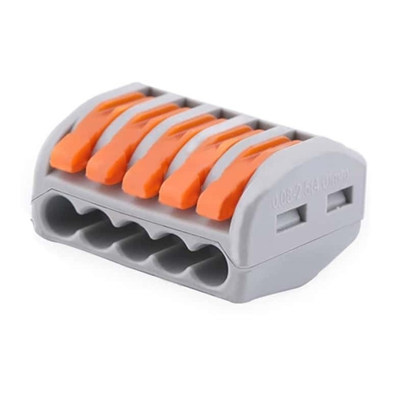 Conjunto de 50 terminales de conexión eléctrica de 5 cables tipo 222-5P ...