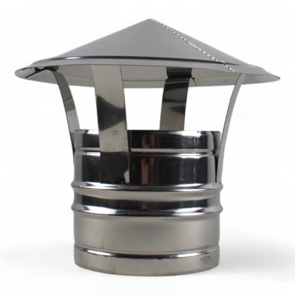 Conducto de humos redondo con tapa china de acero inoxidable adecuado ...