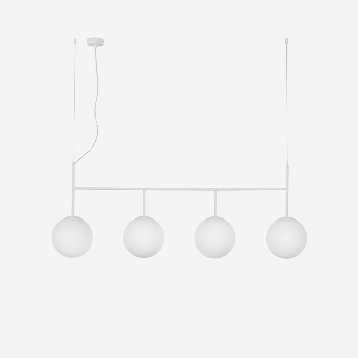 Lampadario a sospensione lineare 4 luci in metallo Baly | Leroy Merlin