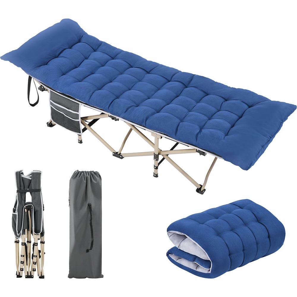 Lit de Camp Pliable avec Matelas Pochette Lit de Camping avec Sac de ...