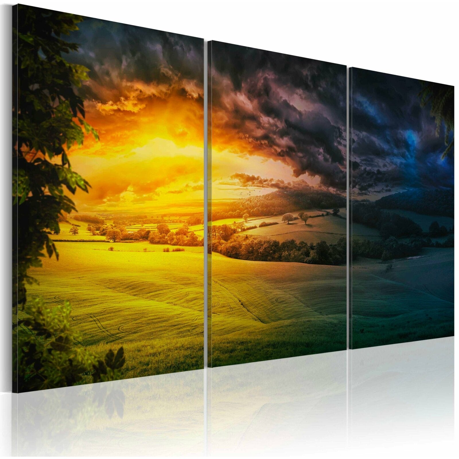 Tableau pays du soleil levant - 90 x 60 cm | Leroy Merlin