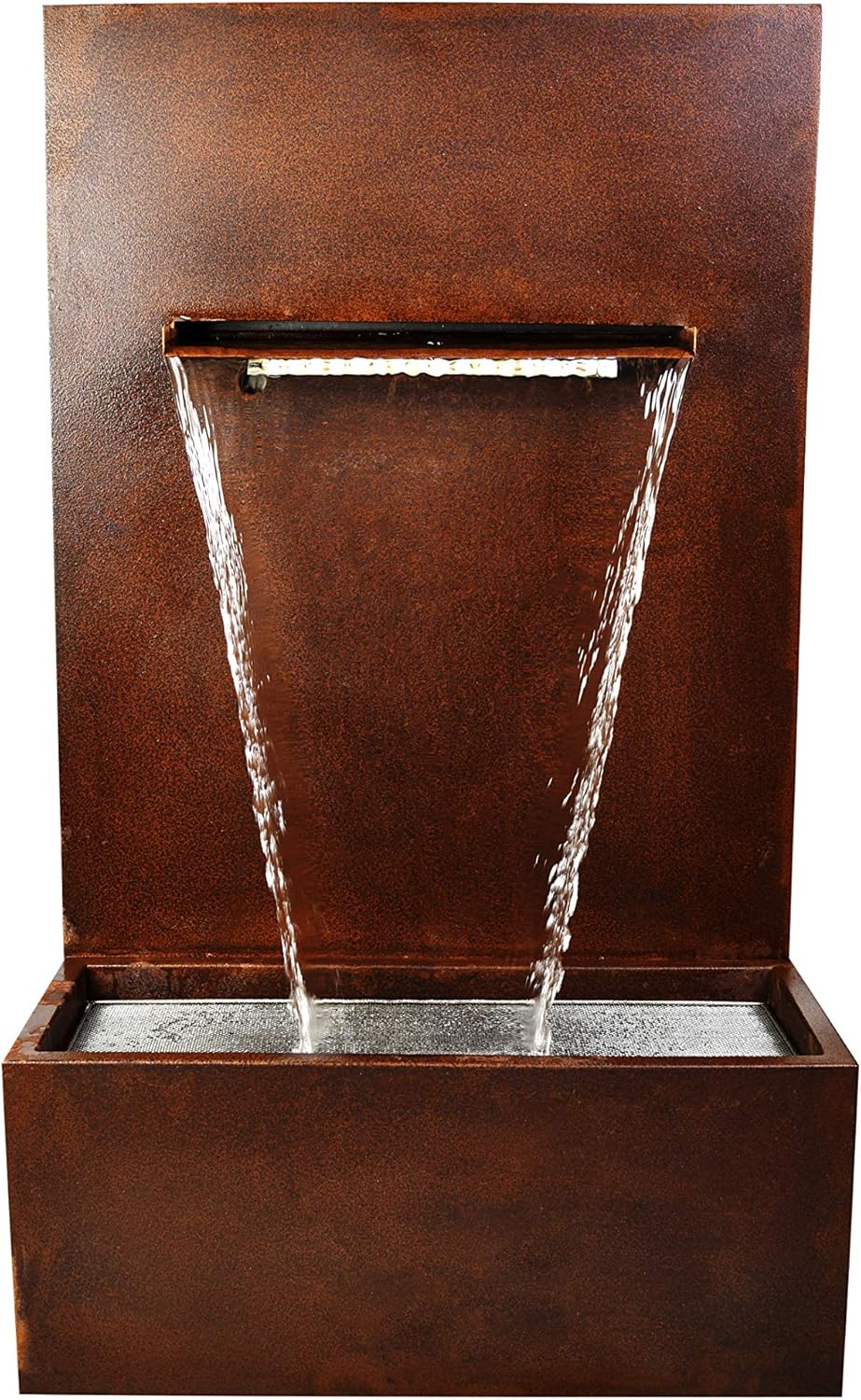 KÖHKO® Fontaine cascade avec éclairage LED Hauteur 100 cm Jeu d'eau en ...