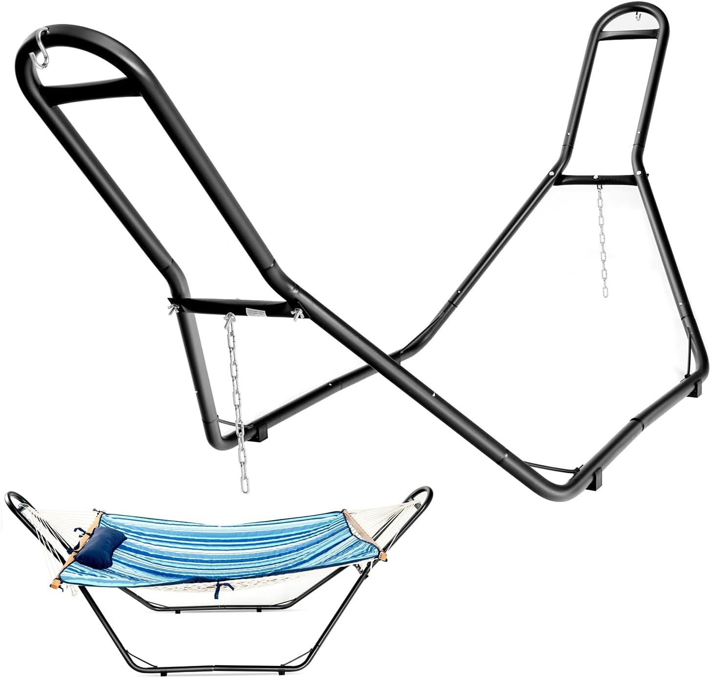 Support de Hamac en Métal Type-H Lit Suspendu Brésilien Capacité 200KG ...