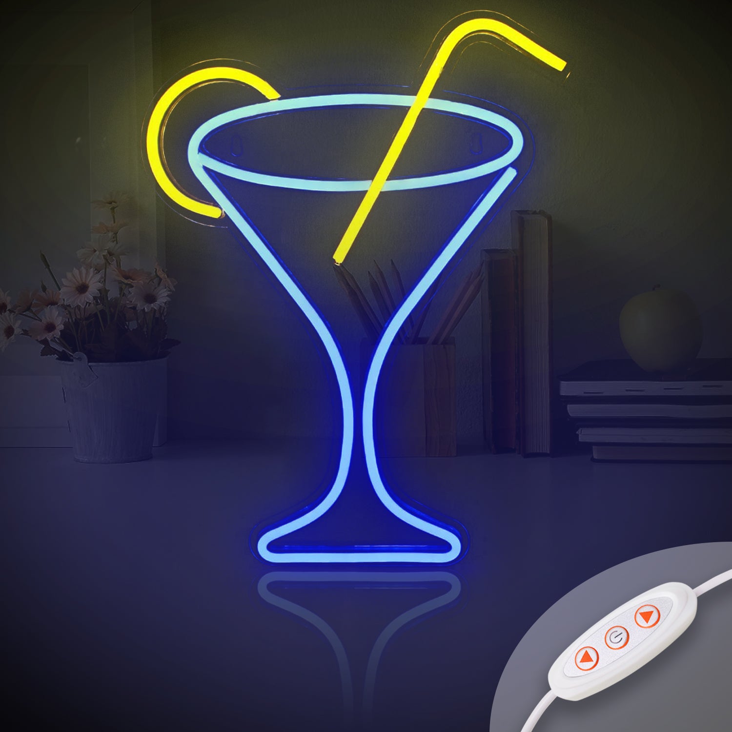 Neon LED, Enseigne Lumineuse BAR, 33×43×2CM Neon Light Bar Enseigne LED ...