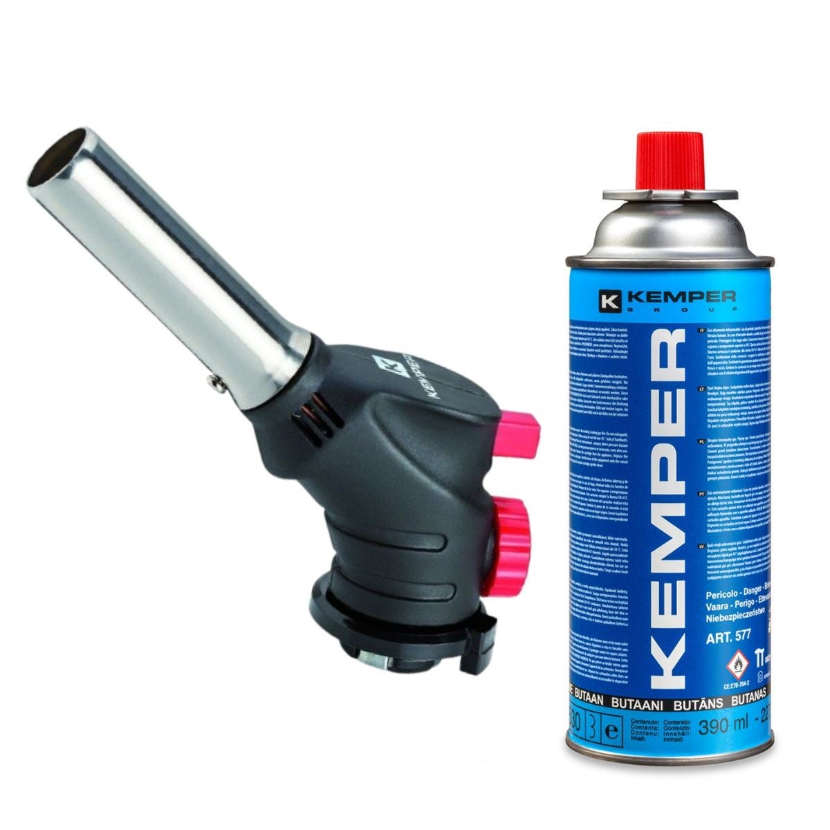 Chalumeau à gaz Multi-usages Soudure Brasage Cuisine + Cartouche de gaz ...