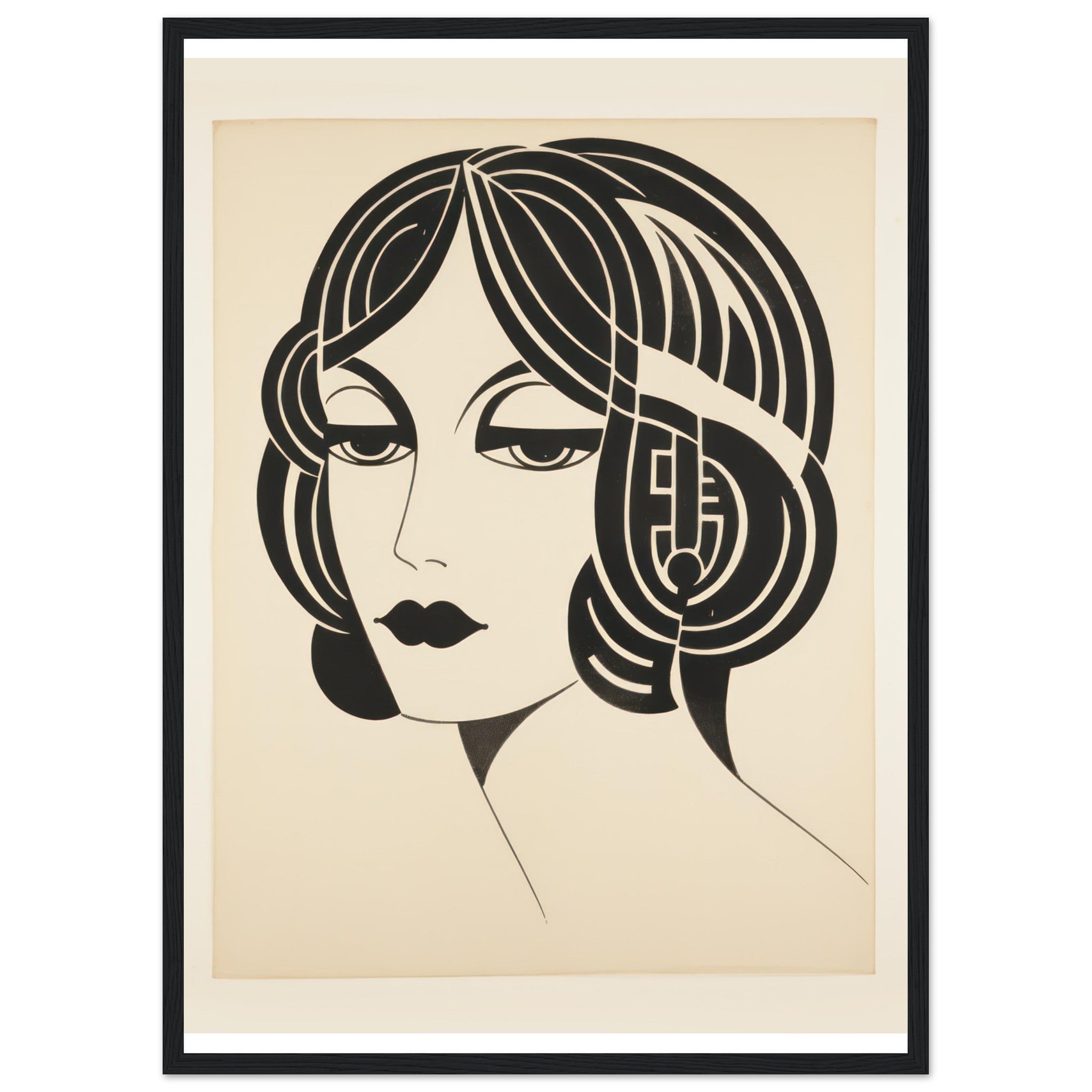 Lámina decorativa para enmarcar CUADRO MUJER TECH 70x100 cm | Leroy Merlin