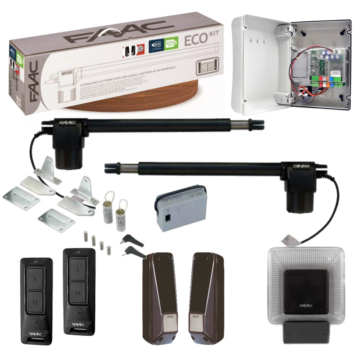 KIT ECO INTEGRAL 400 Motorisation battant FAAC 24V - FAAC | Bricoman