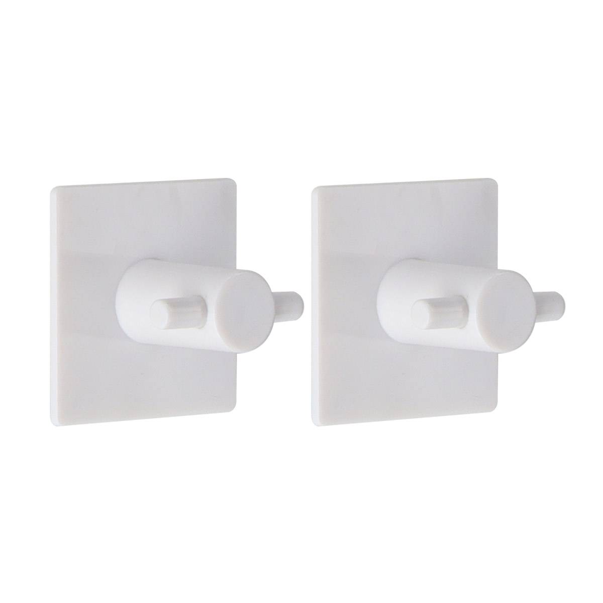 Set de 2 crochets abs carre 3m - blanc - Tendance | Leroy Merlin