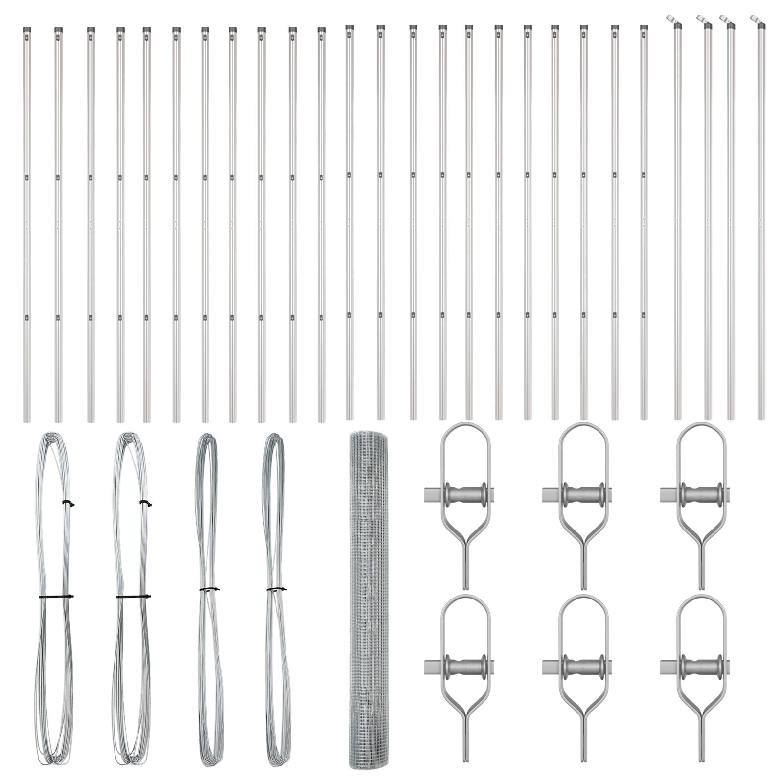 Reja con postes Plateado 1.2 x 50 m Acero | Leroy Merlin