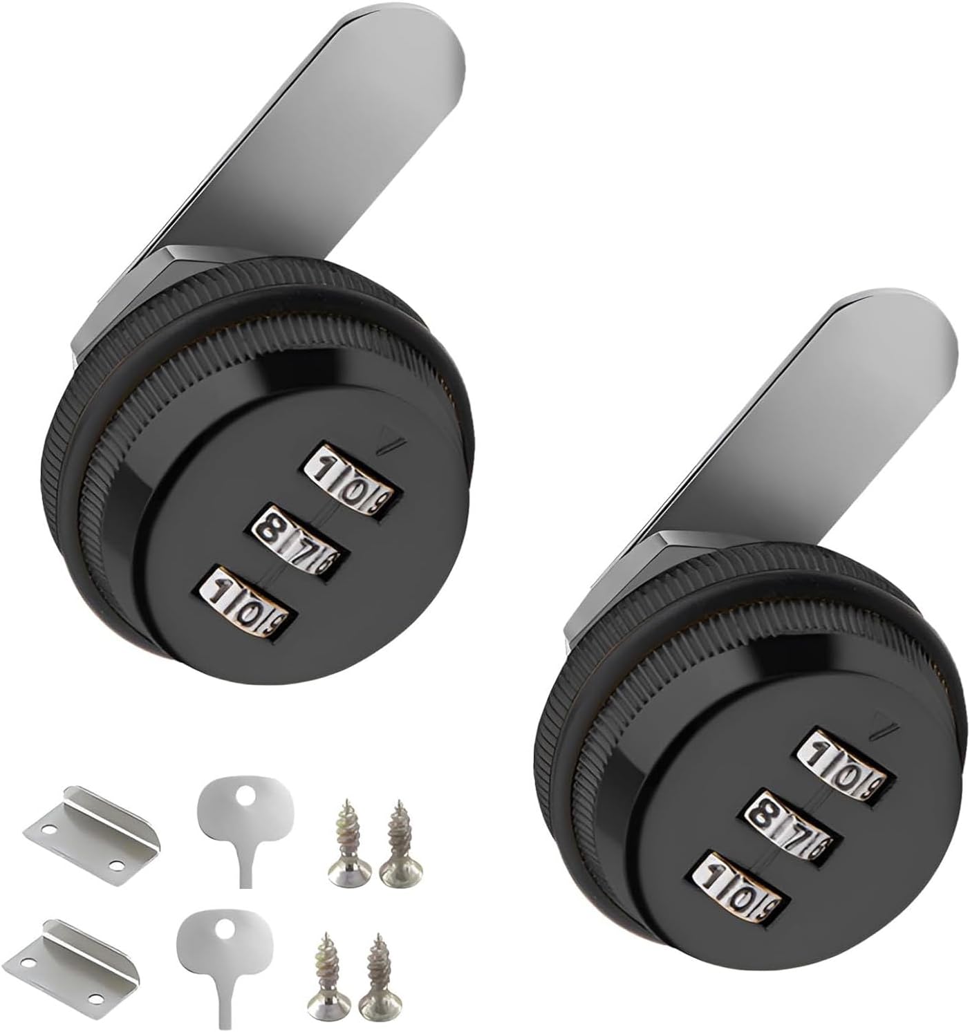 Lot de 2 Pièces Tiroir de sécurité Boîte aux Lettres, Cam Cabinet Code Lock, Serrure à Came Sans ...