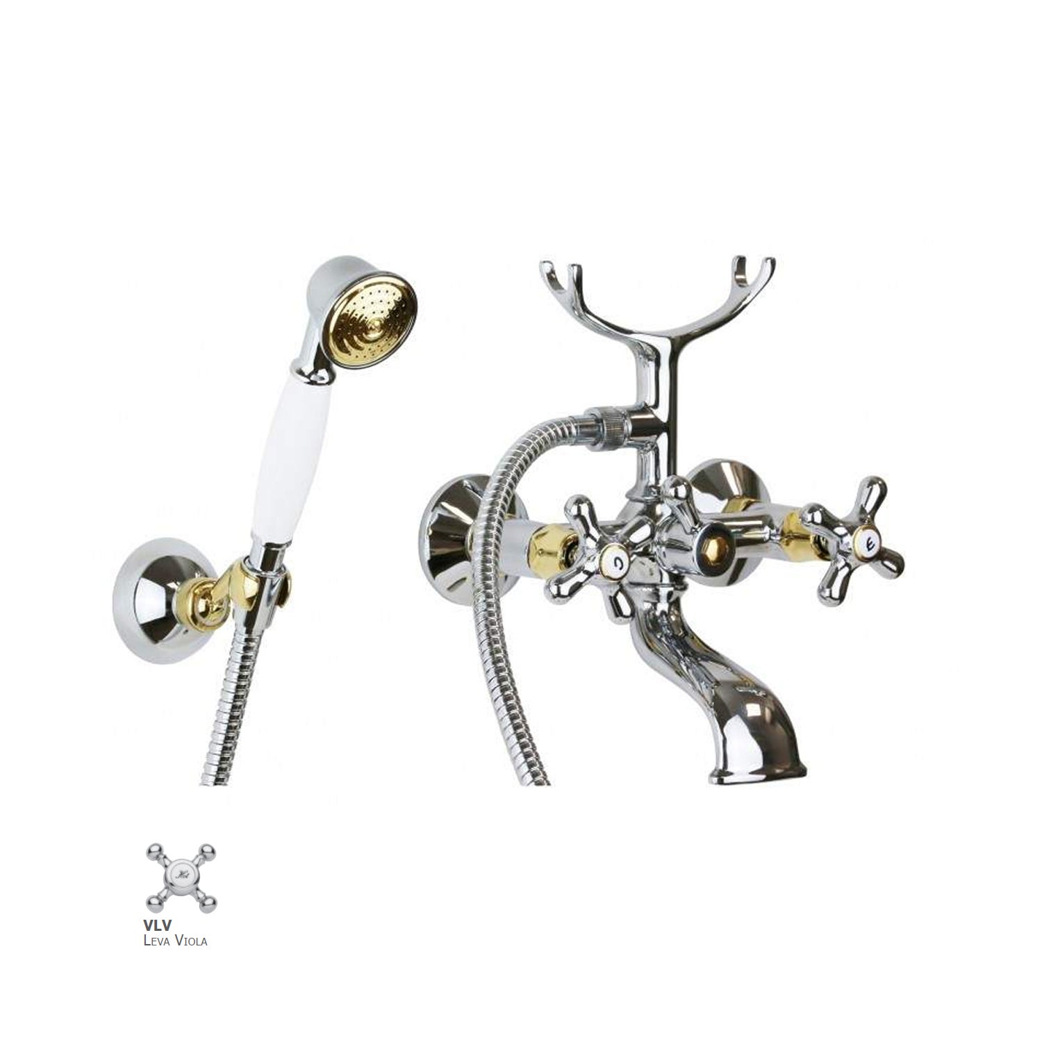 Groupe bain/douche de luxe avec inverseur et flexibles 1500 mm série ...