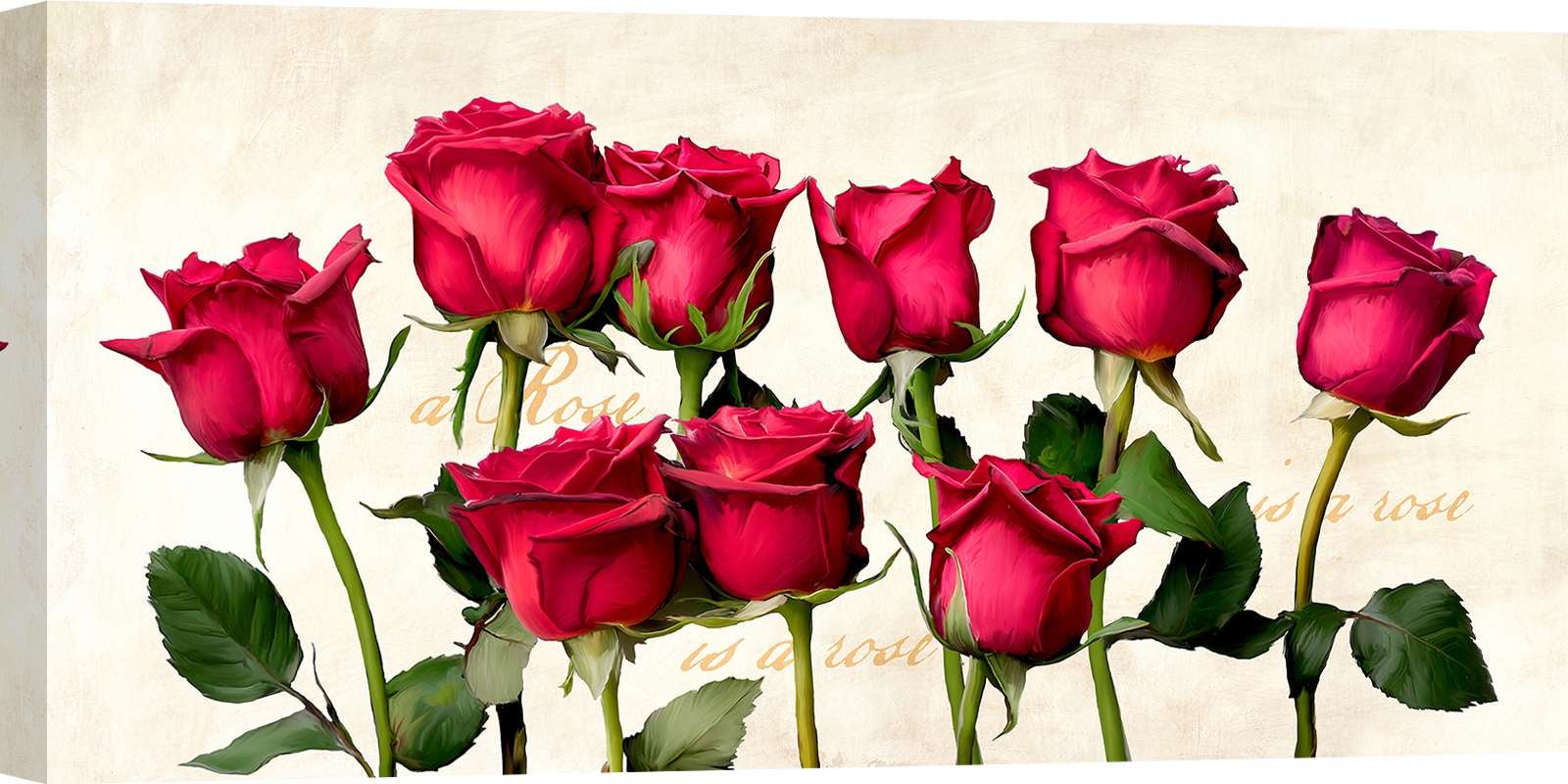 Tableau de fleurs - impression sur toile - Teo Rizzardi - A Rose is a ...