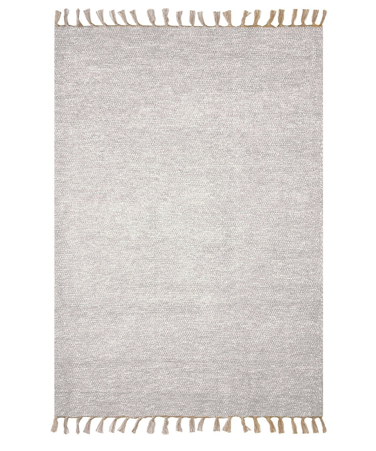 Tapis en coton recyclé tissé à la main 140 x 200 cm | Leroy Merlin