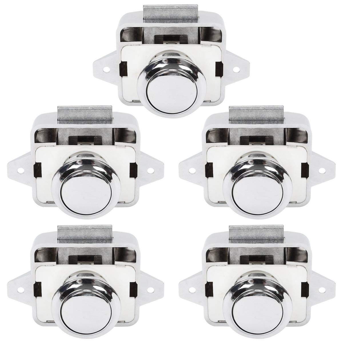 5Pcs Serrure de Sécurité Bouton Poussoir Armoire Porte pour Camping-car ...