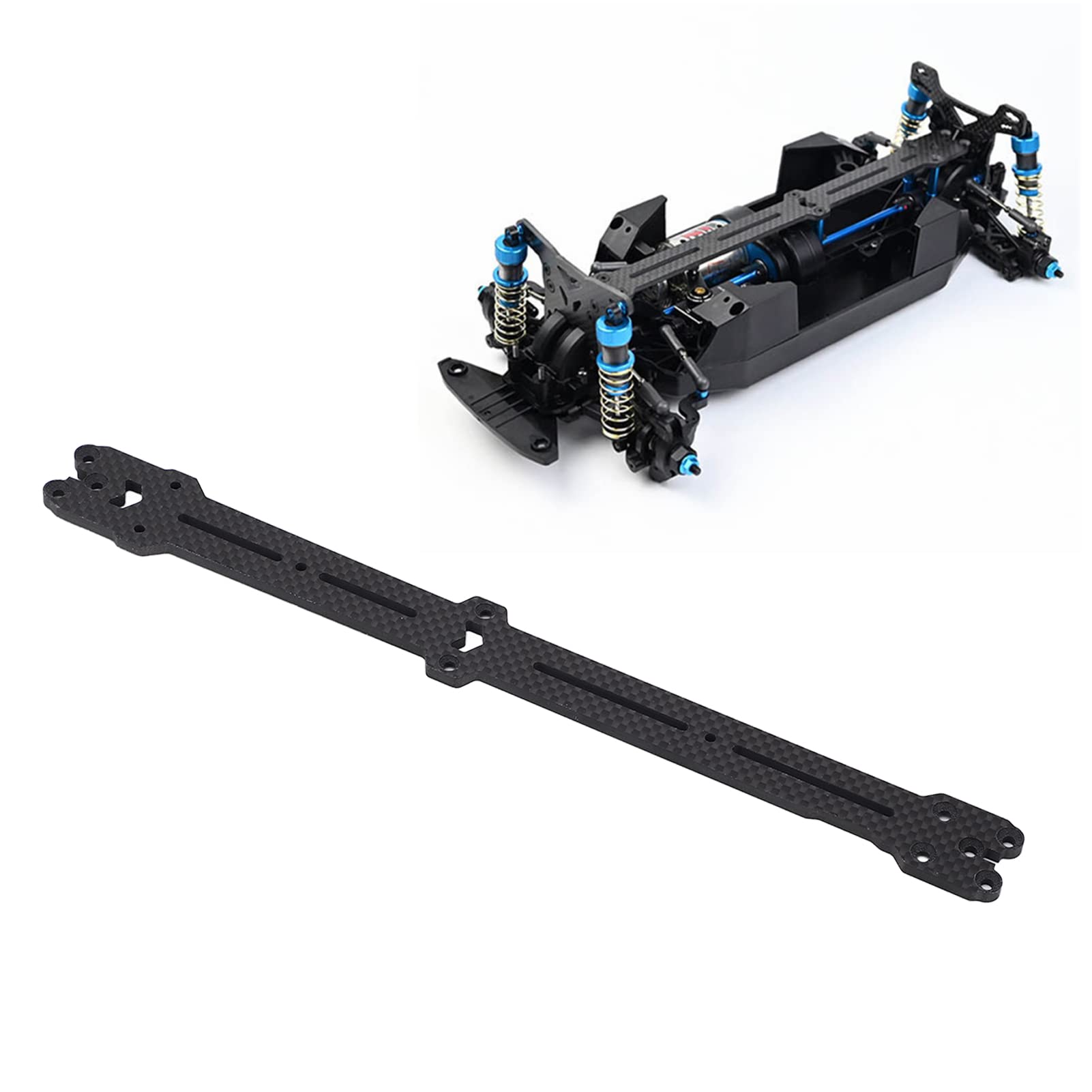 Piano superiore superiore in fibra di carbonio per telaio auto Tamiya ...