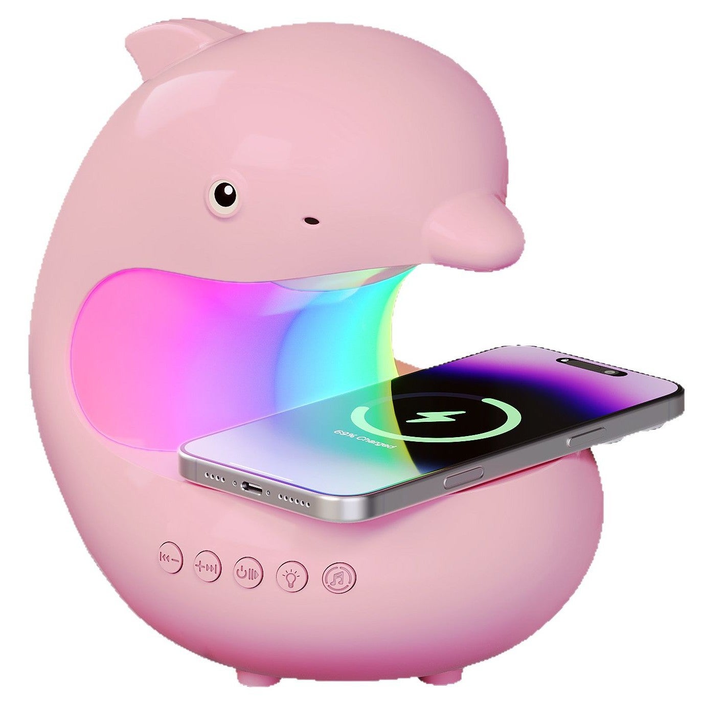 Veilleuse musicale LED rechargeable, adorable lampe de nuit dauphins ...