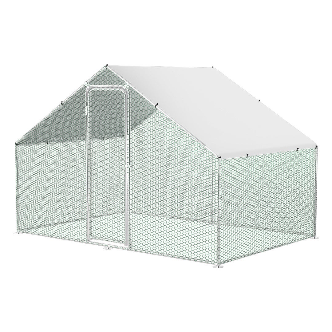 Gallinero 6 m² 3×2 m – Parque cercado con malla, acero galvanizado ...
