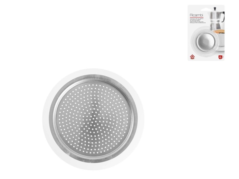 Blist 1 junta y 1 filtro Moka 6 Tazas Inicio | Leroy Merlin