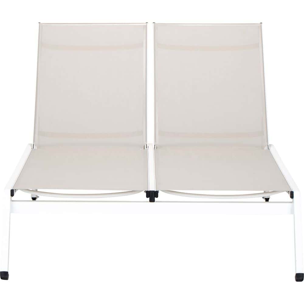 Transat double Métal Gris IZOF ALINEA - L193 x larg124,5 x H95 cm ...