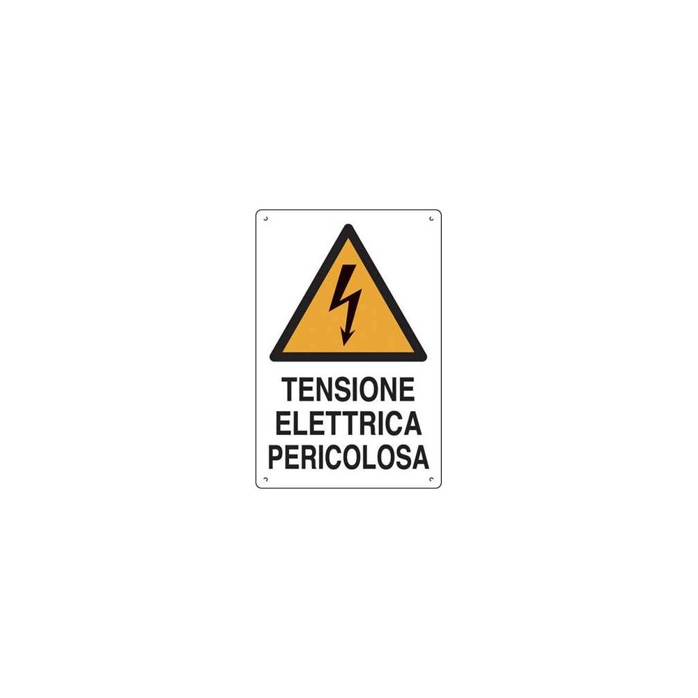TARGA SEGNALETICA TENSIONE ELETTRICA PERICOLOSA PP CM 40X60 | Leroy Merlin