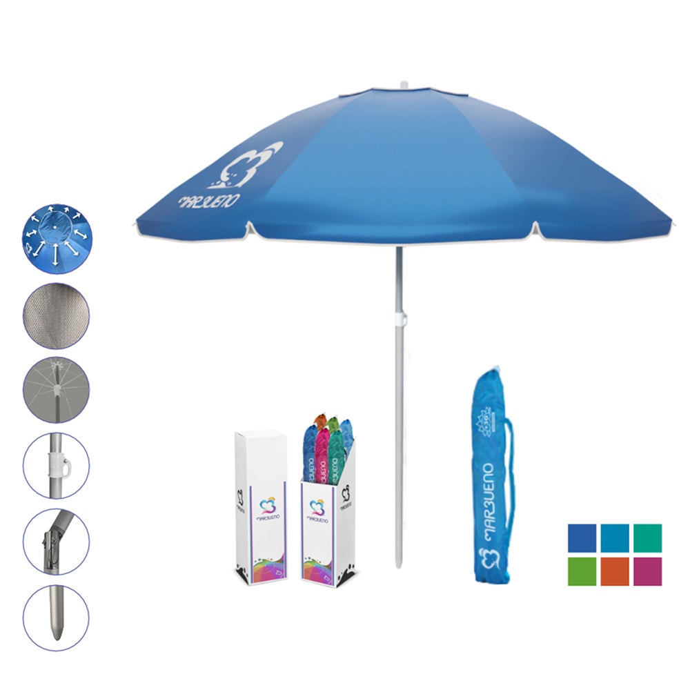 Sombrilla Marbueno 240 cm para Jardín, Piscina y Playa | Leroy Merlin