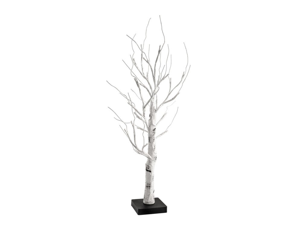Arbre LED blanc H&H en plastique et métal 24 LED 60 cm | Leroy Merlin