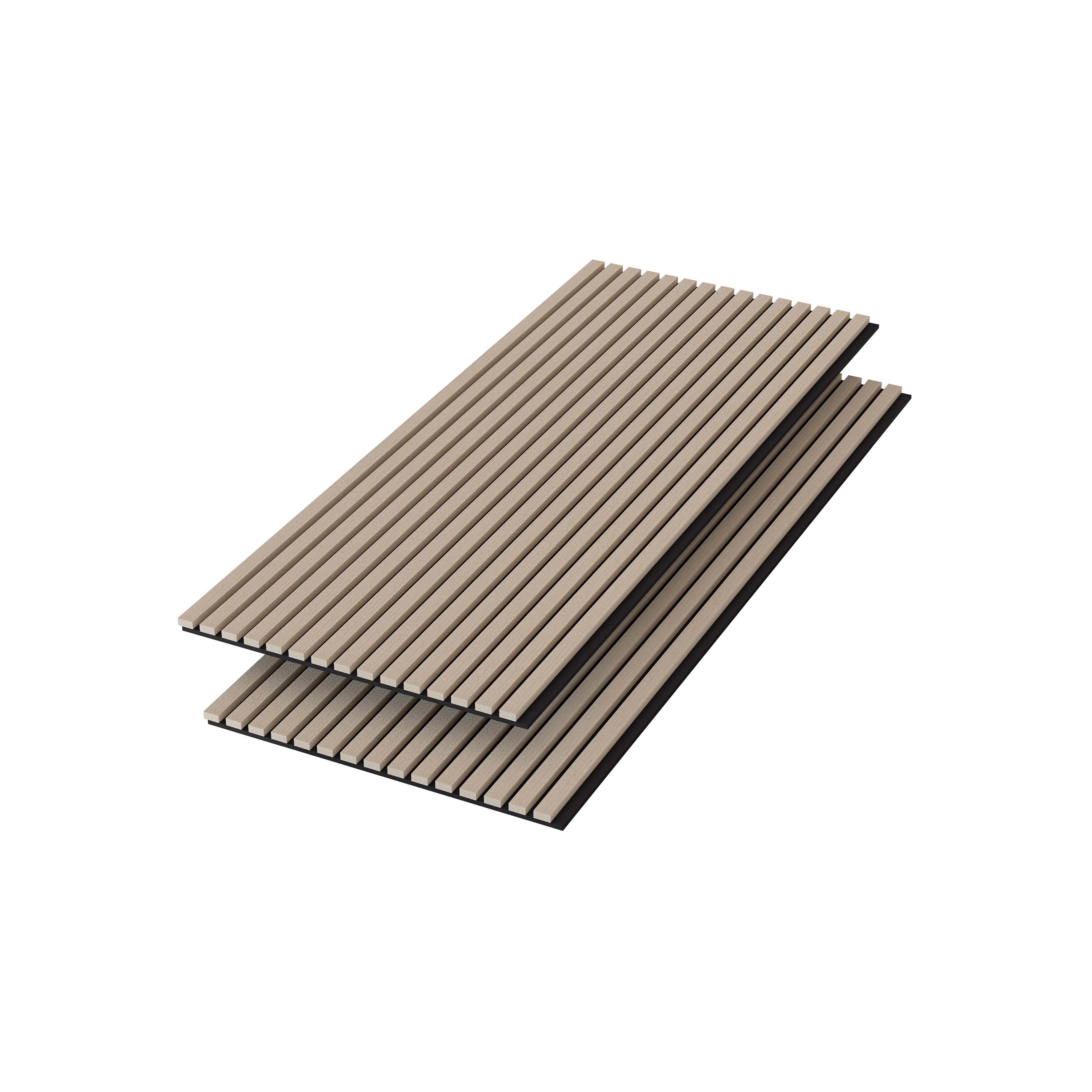 Panneaux décoratifs AICA, panneaux muraux en MDF imitation bois, lot de ...