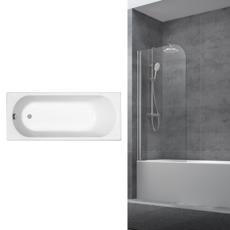 KOLO by Geberit 170x70 cm Ensemble baignoire Opal Plus universelle ...