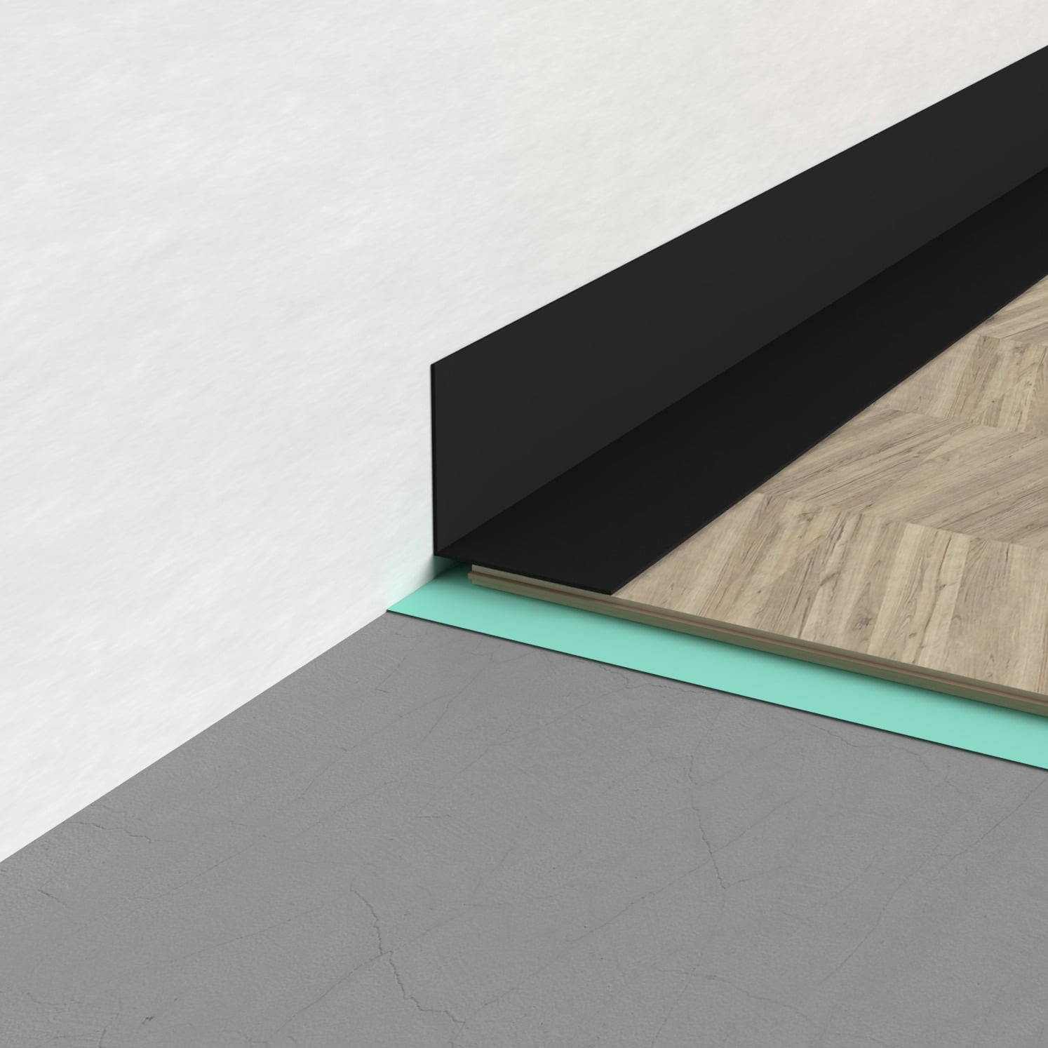 QUEST Profilo angolare decorativo in PVC tipo L 20x20 mm, per ...