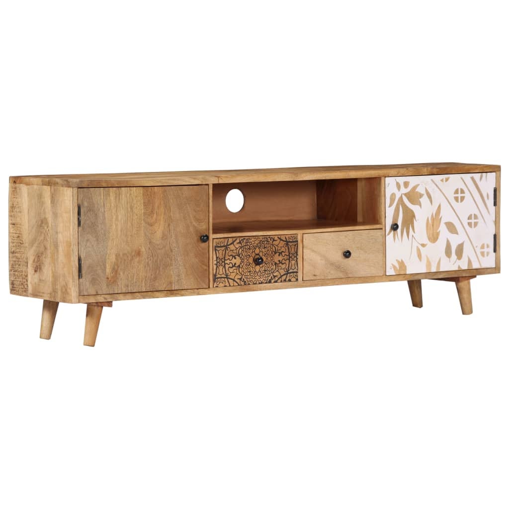 Meuble télé buffet tv télévision design pratique 140 cm bois de ...