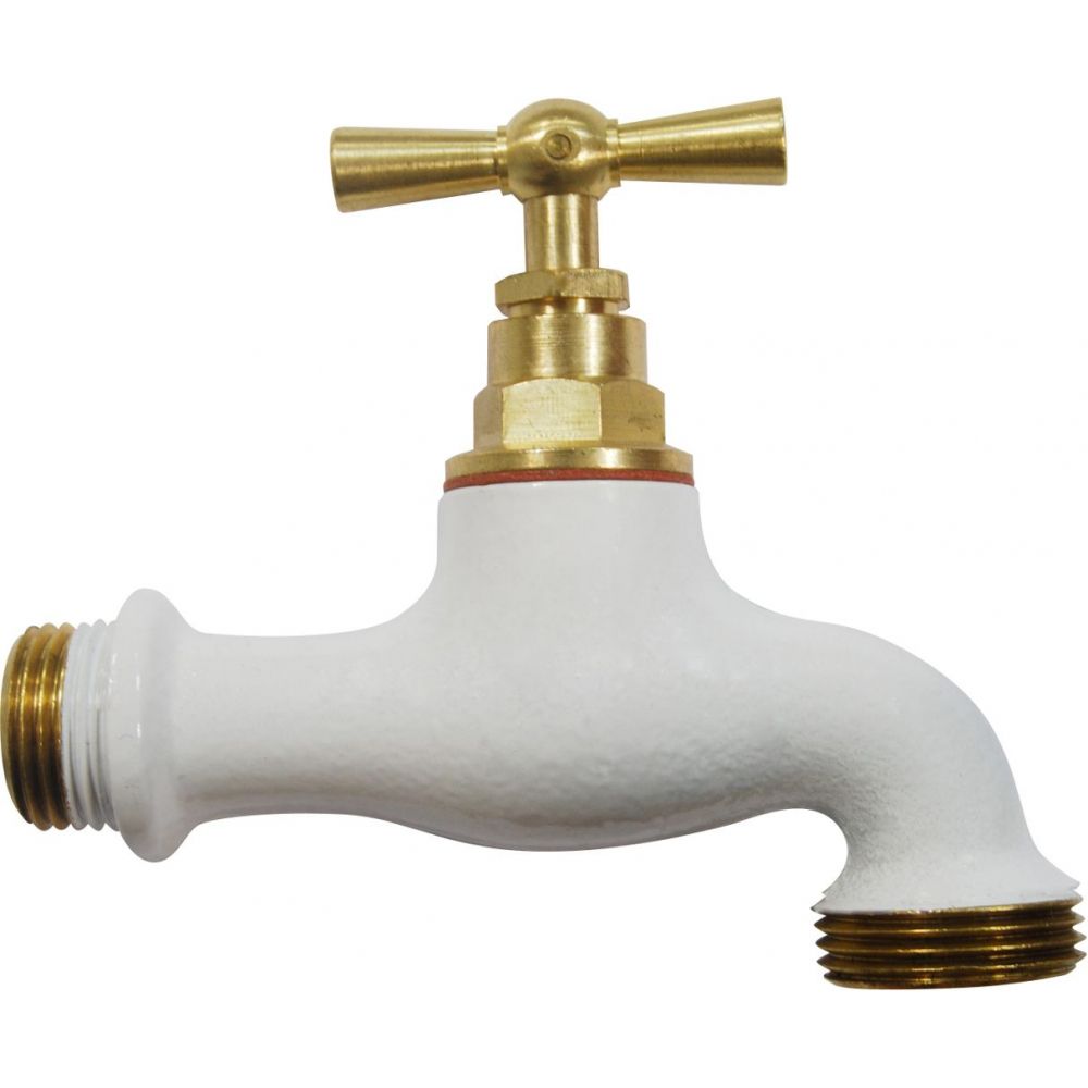 Robinet extérieur laiton coloré blanc Boutte | Leroy Merlin