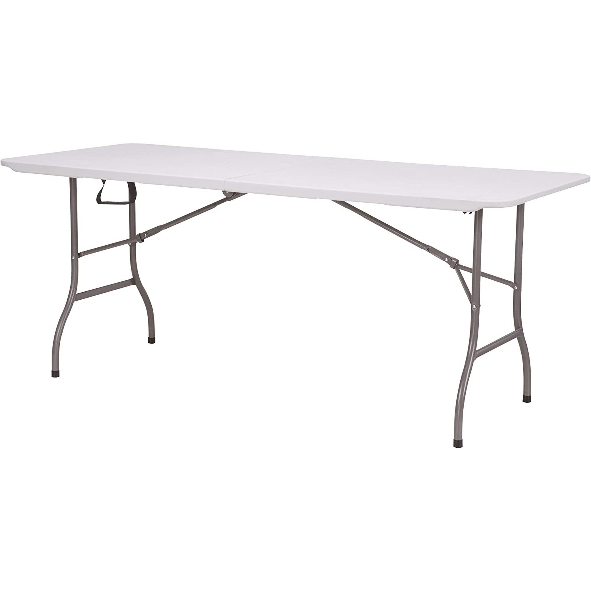 WELLHOME Tavolo da giardino pieghevole 180x75x74 cm con fissaggio su ...