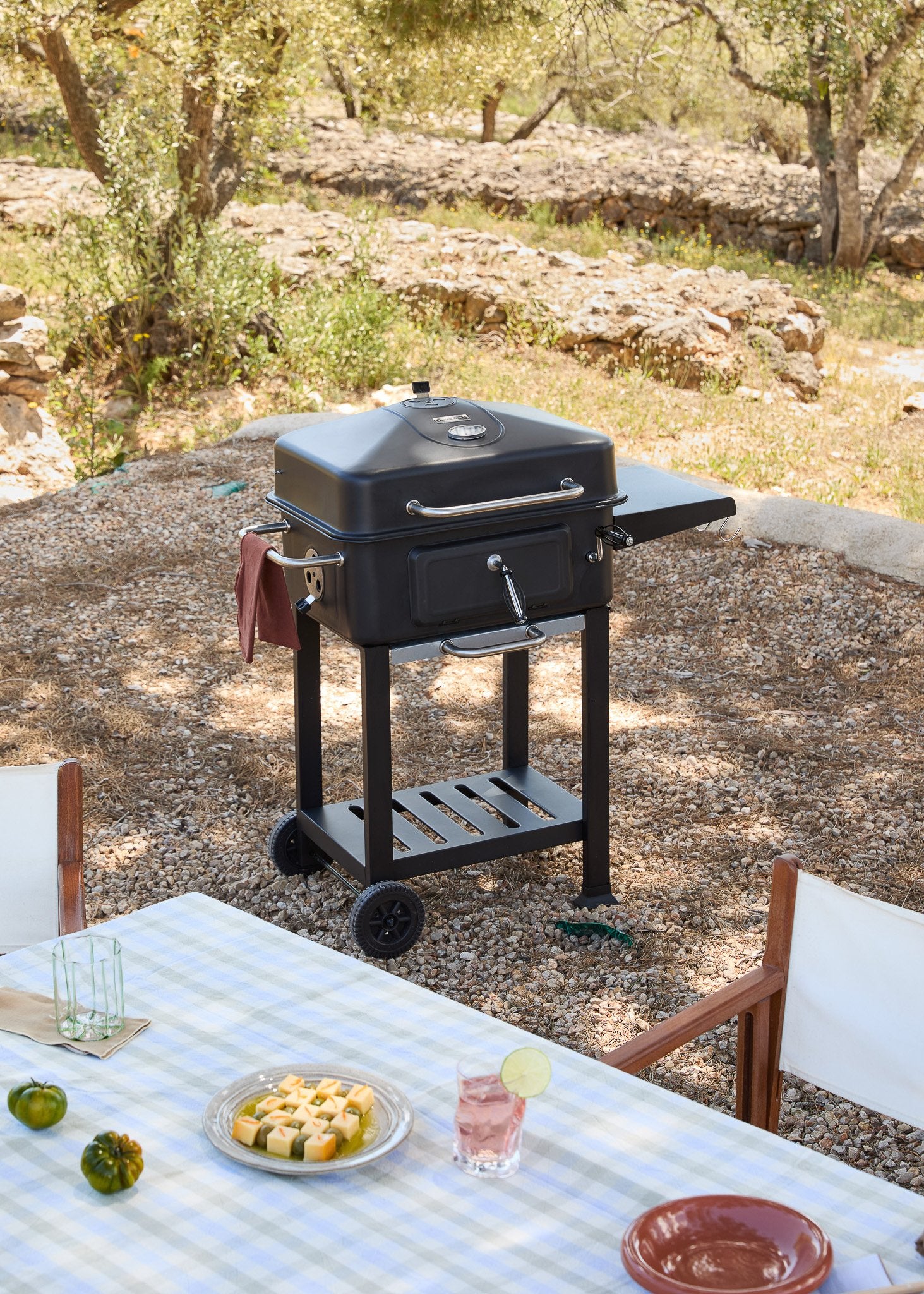 CREATE - BBQ SMOKEY PRO - Barbecue fumoir au charbon avec grille ...