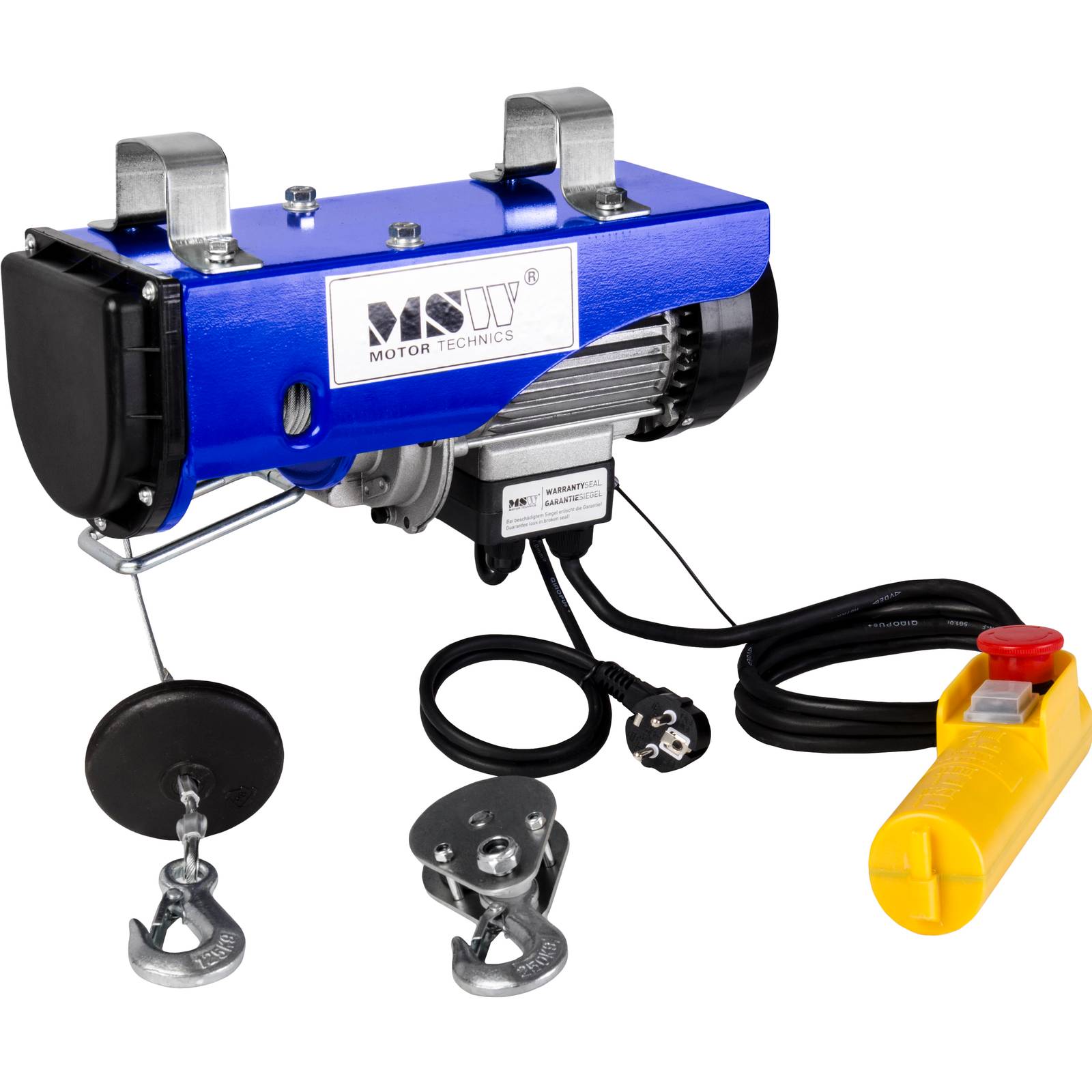 Verricello Argano Winch Elettrico 250Kg Cavo Di 12 5M! 230V Per Tutti I ...