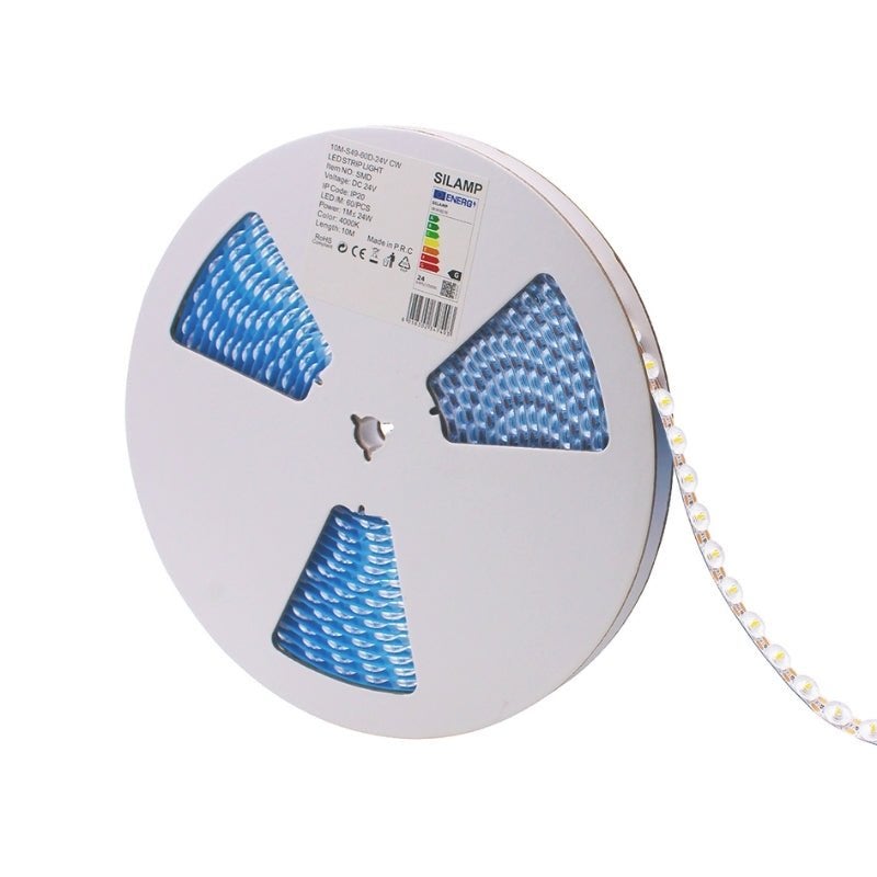 10M 24V 24W/M SMD IP20 Tira LED para Señalización - Blanco Cálido 2300K ...