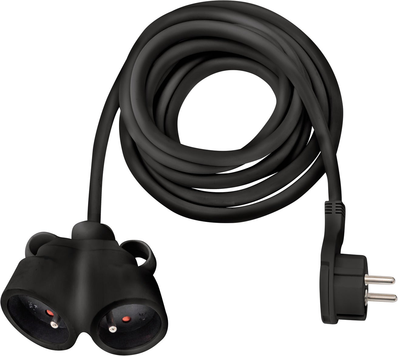 Rallonge électrique prolongateur avec fiche plate et prise double ...