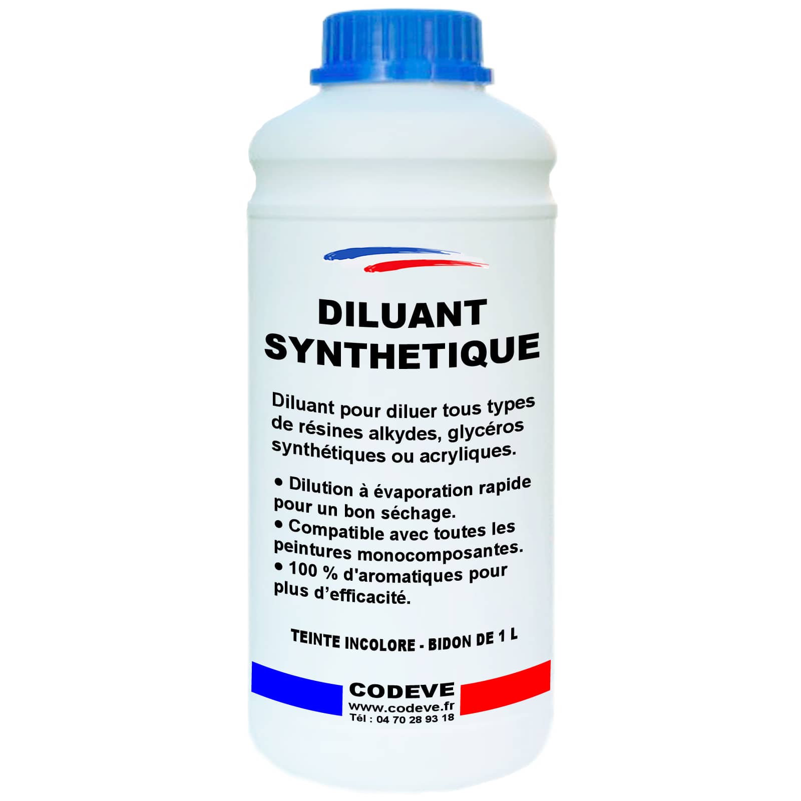 Diluant Synthetique - 1 L - Codeve Bois - Pour Diluer Votre Résine ...
