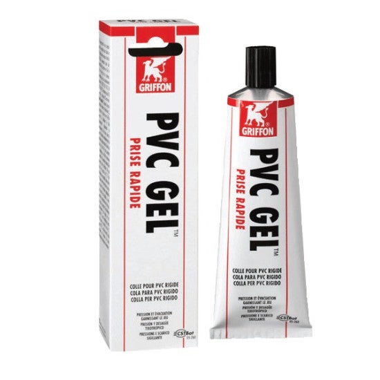 Colle pvc pression/evac. Gel griffon pot 0.500l avec pinceau | Leroy Merlin