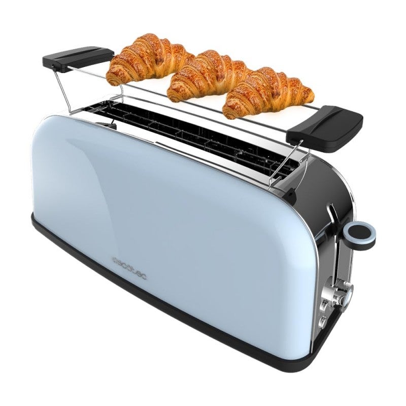 Tostadora Vertical 1 Ranura Larga Toastin' time 850 Blue Long. 850 W, 2 Rebanadas de Pan, Ranura ...
