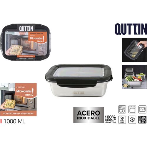 FIAMBRERA ACERO 1L MICROONDAS HORNO | QUTTIN | Leroy Merlin
