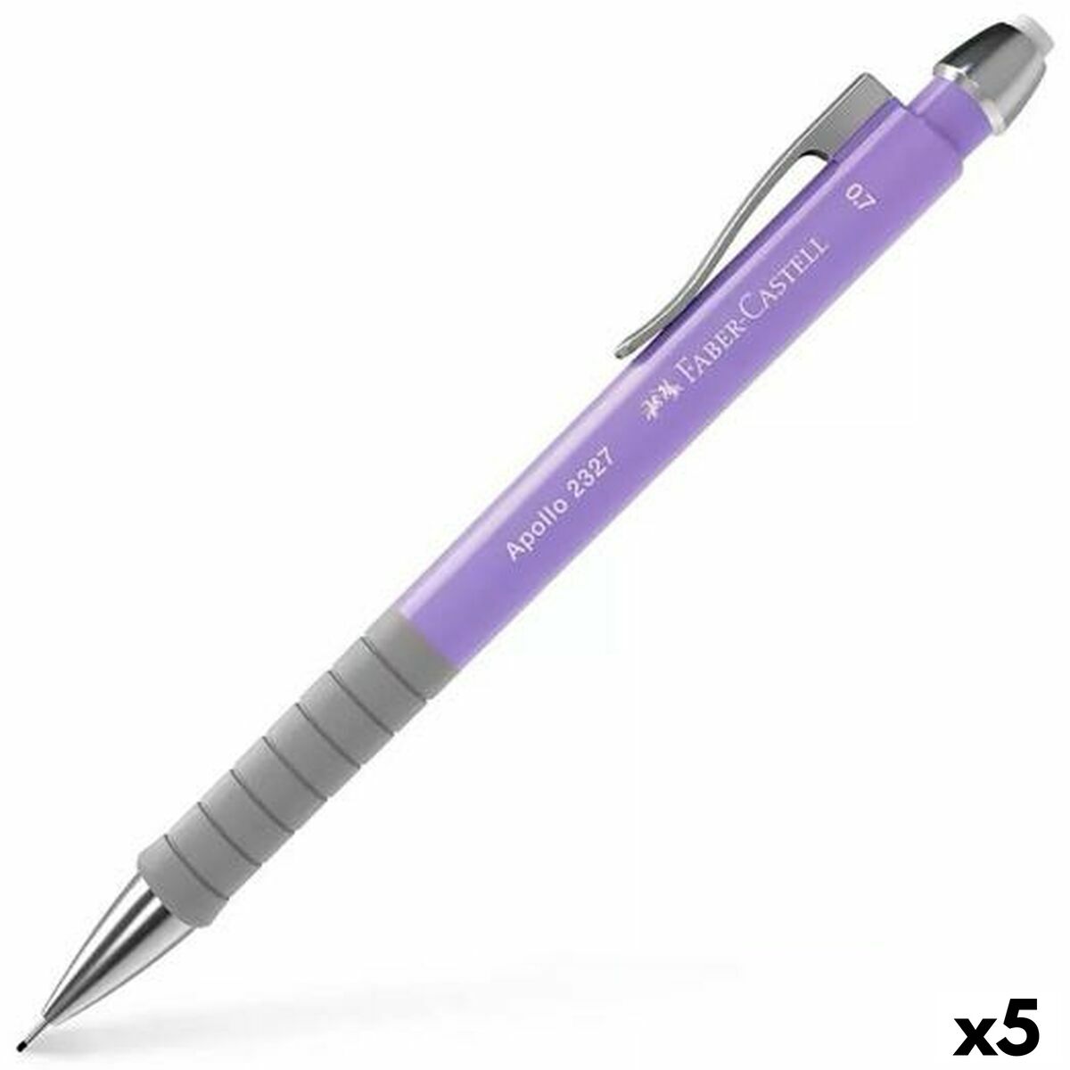 Portaminas Faber-Castell Apollo 2327 Lila 0,7 mm (5 Unidades) | Leroy ...