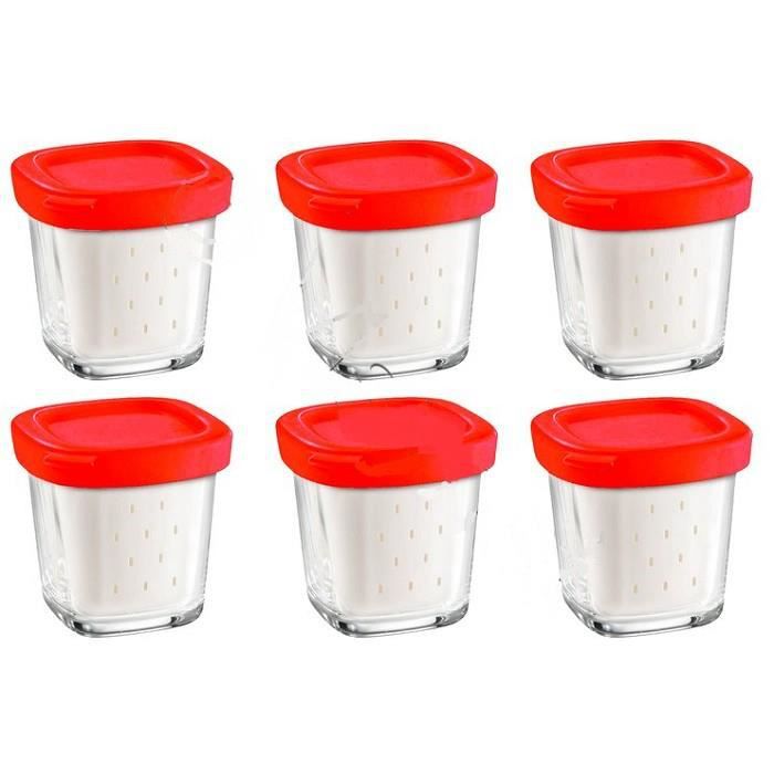 Recipientes para yogur por 6 xf100501 para yogurtera seb | Leroy Merlin