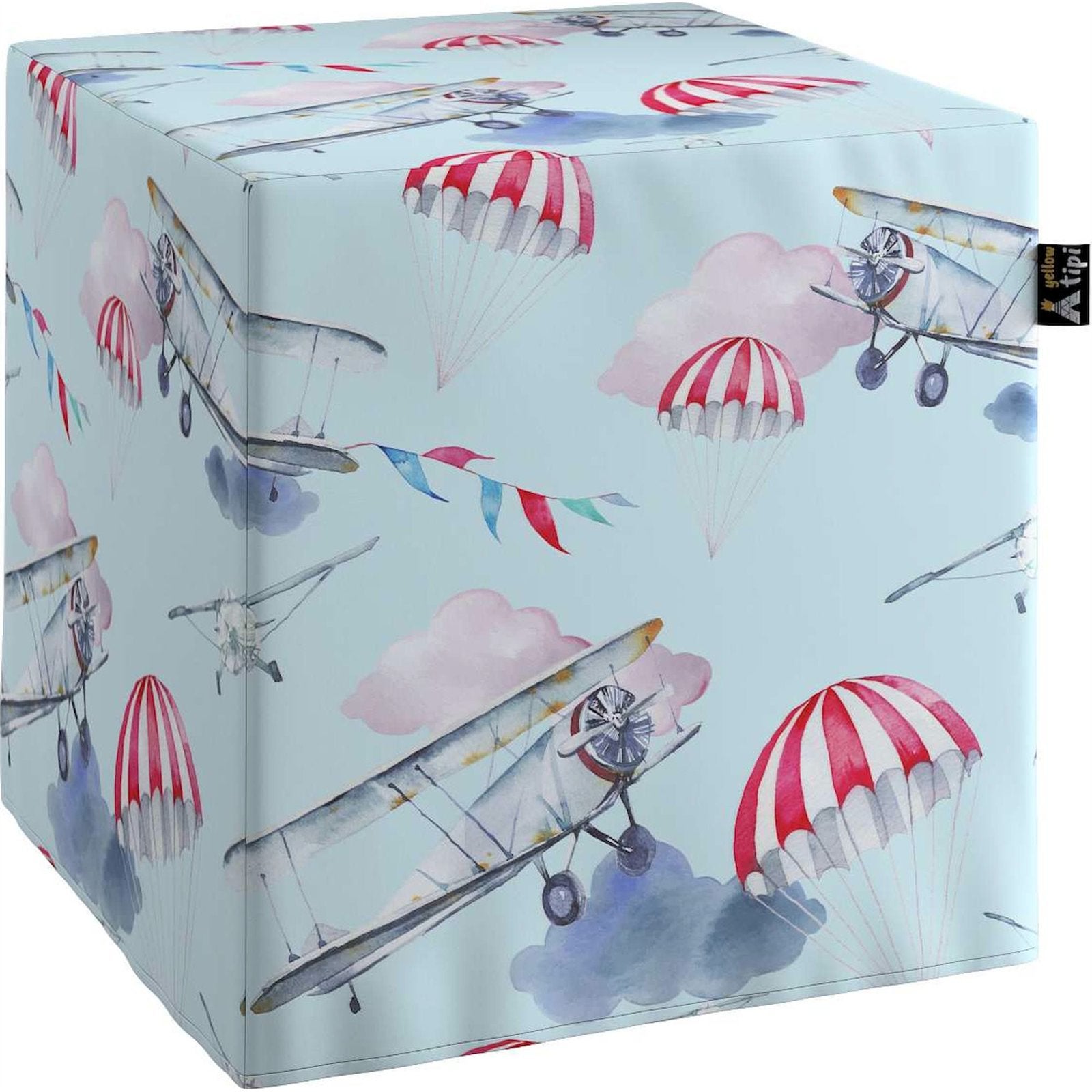 Pouf cube Magic 40 x 40 x 40 cm Multicolore | Leroy Merlin